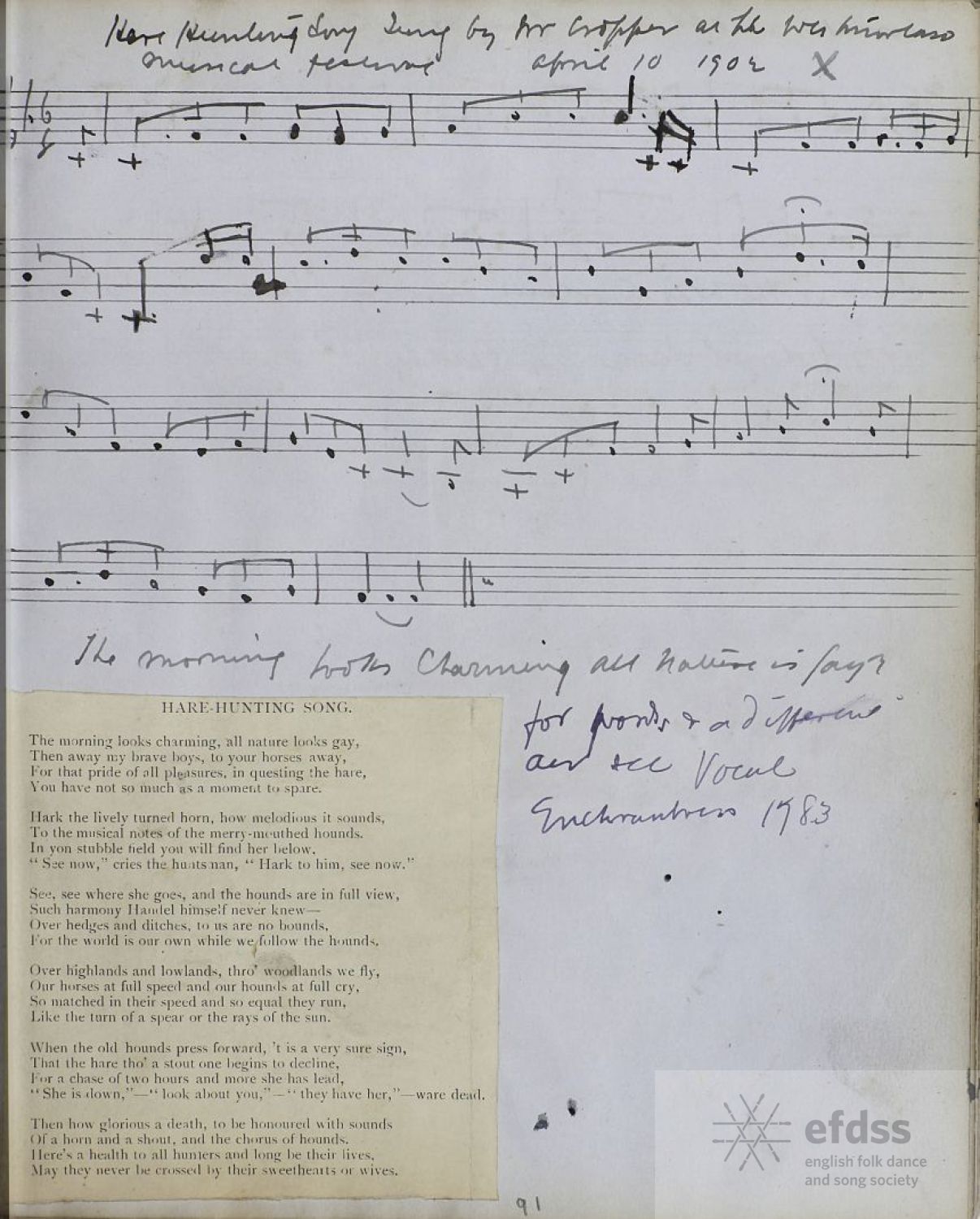 Week 112 – Hare Hunting Song | A Folk Song a Week